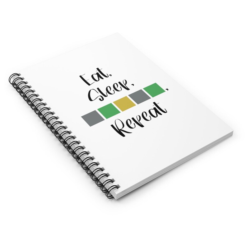 Wordle Spiral Notebook, Wordle Gift, Blank Ruled Line Journal, School ...