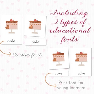 Valentine's Day Montessori-aligned 36 Nomenclature 3 Part Cards, Memory ...