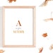 Set of 2 Autumn Fall Alphabet ABC Seasonal Posters Watercolor Kidsroom ...