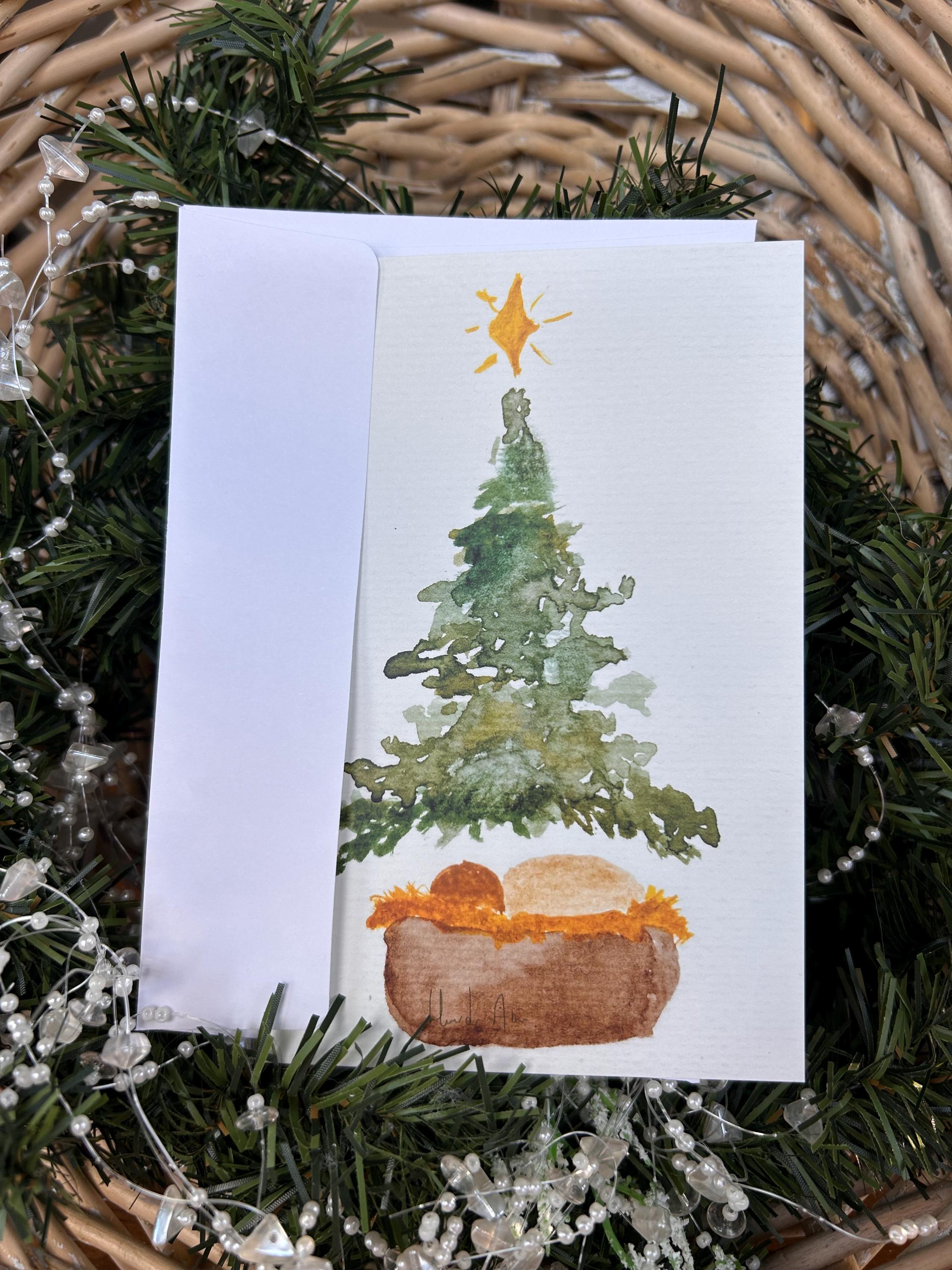 20 Cards W/envelopes Christmas Nativity Prints: Religious Christian ...