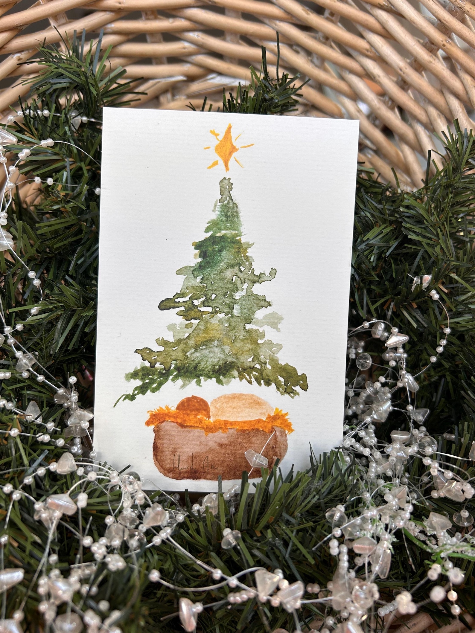 20 Watercolor Christmas Nativity Prints: Religious Christian Cards ...