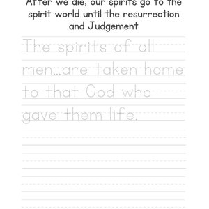 Book of Mormon Handwriting Practice: Level 1, Large Print (digital ...