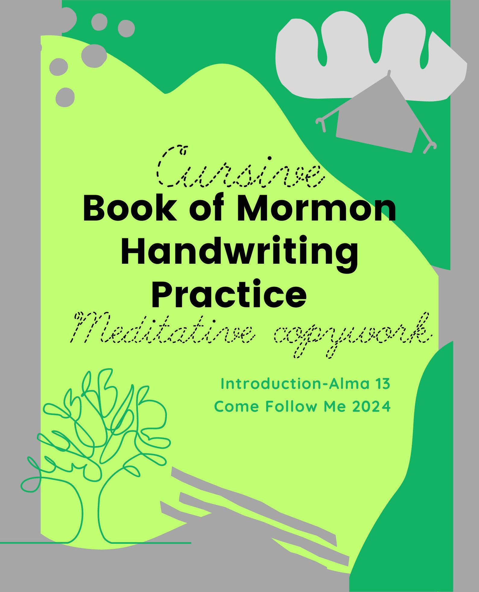 Cursive Book of Mormon Handwriting/copy Work *digital Download ...