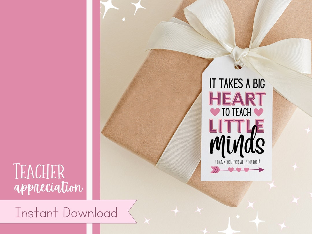 Teacher Appreciation Tag, Teacher Valentine, Teacher Appreciation Gift ...
