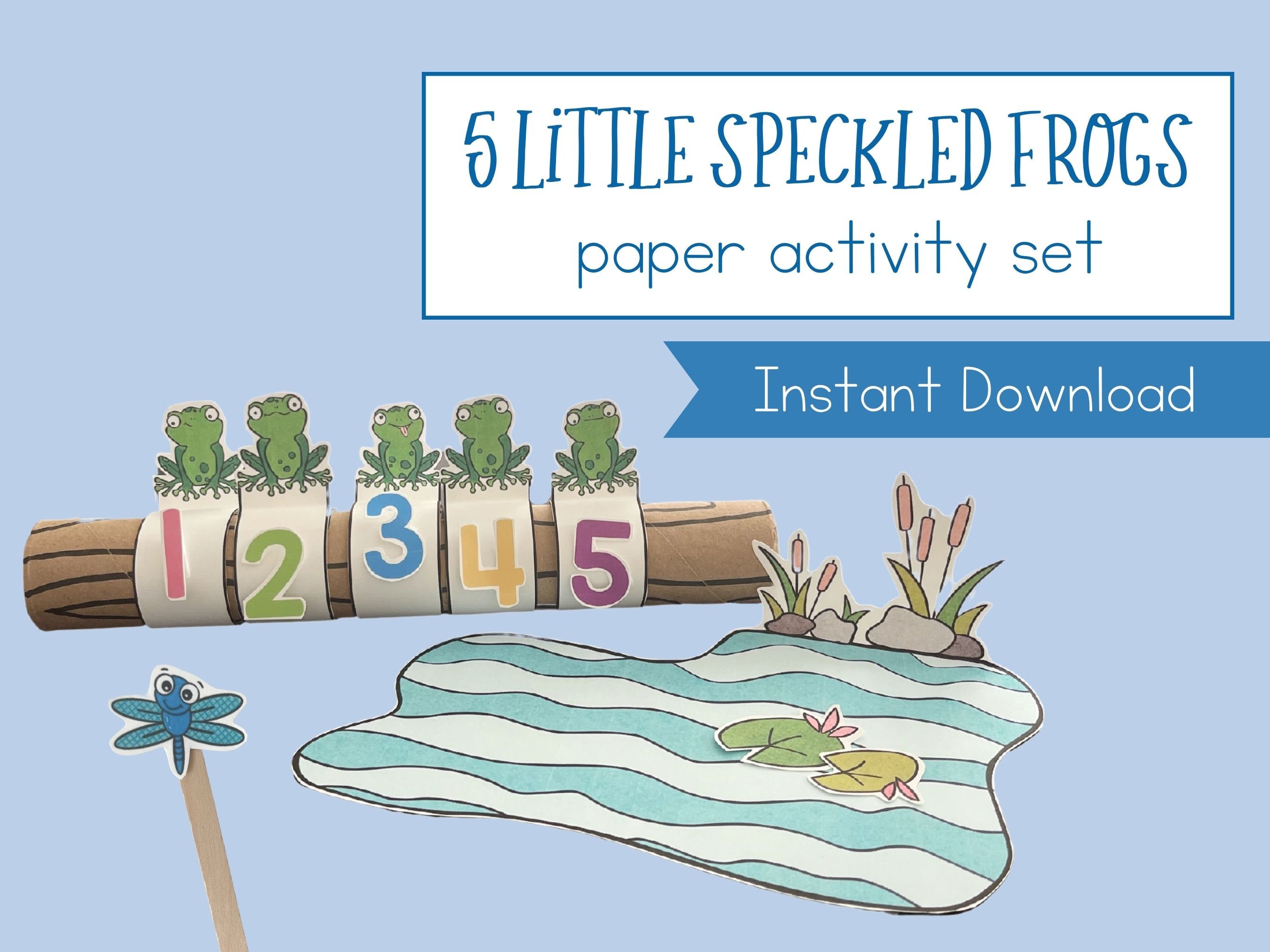 5 Little Speckled Frogs Learning Activity Digital Download - Etsy