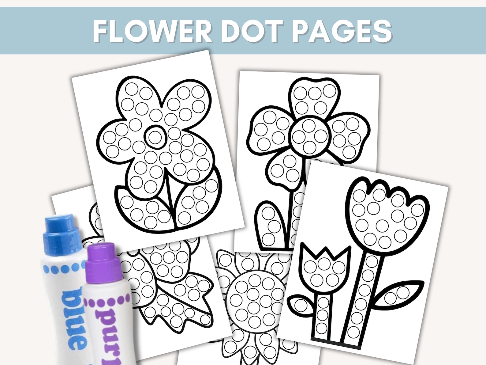 Do a Dot Printables, Dot Marker Pages, Dot Coloring Page, Dot a Dot ...