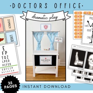 Dramatic Play Printables, Doctor Dramatic Play Set, Instant Download ...