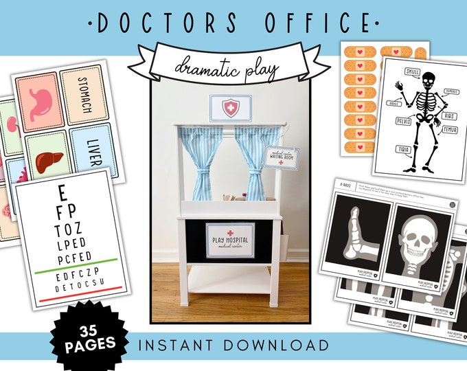 Dramatic Play Printables, Doctor Dramatic Play Set, Instant Download ...
