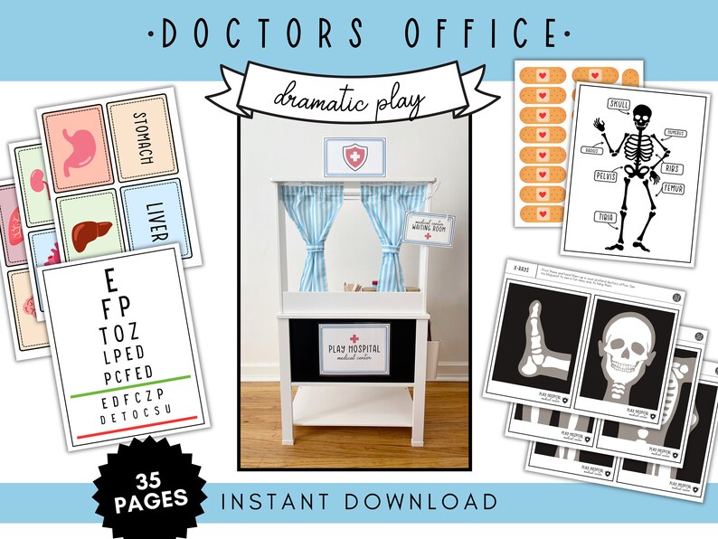 Dramatic Play Printables, Doctor Dramatic Play Set, Instant Download ...