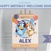 Bluey Birthday Welcome Sign, Bluey Birthday Decorations, Bluey Theme ...