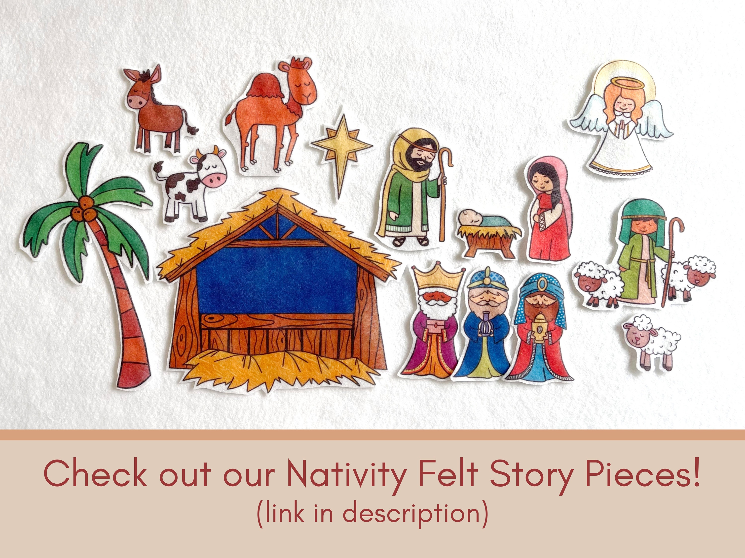 Christmas Nativity Instant Download for Kids, Kids Christmas Coloring ...