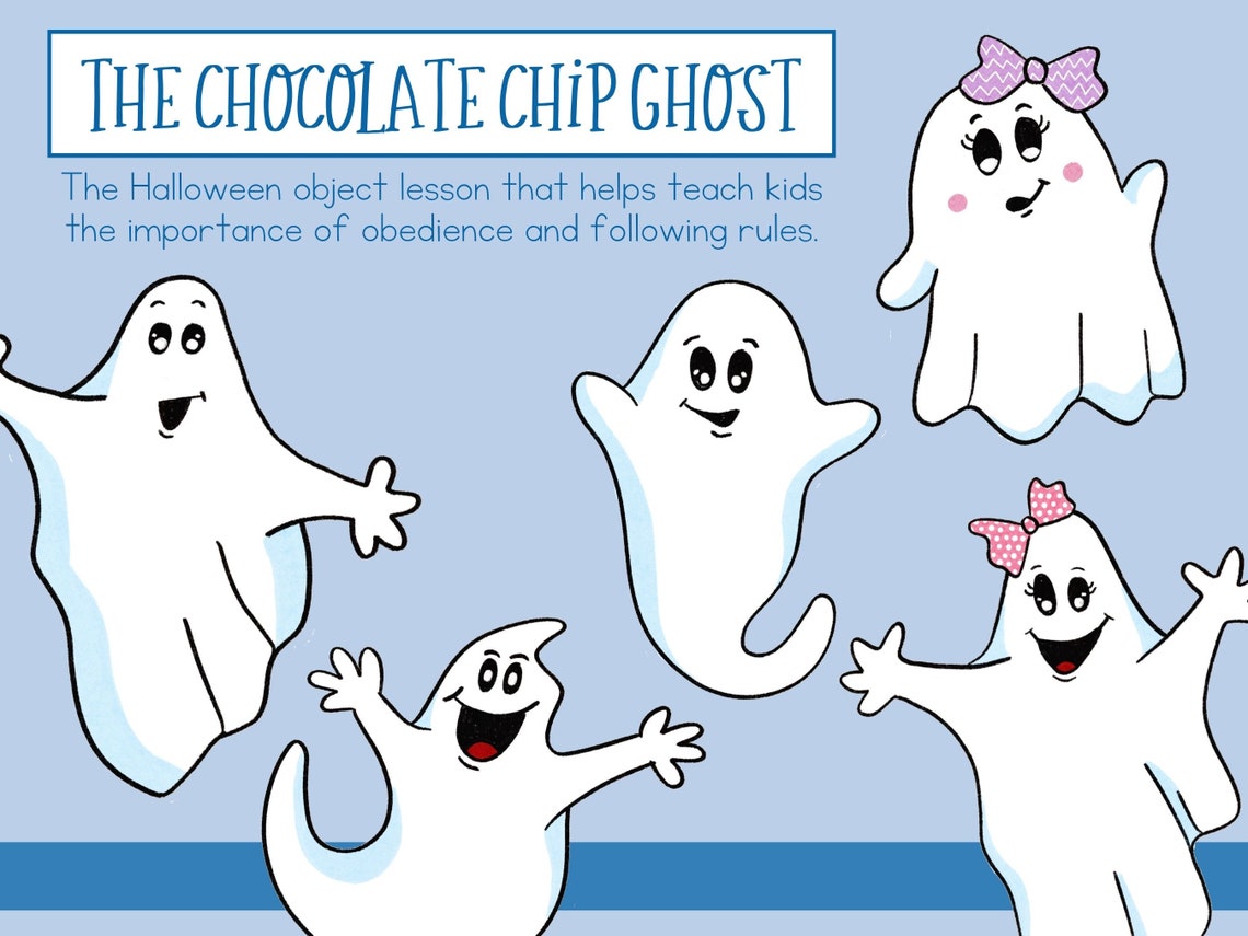 The Five Little Ghosts Popsicle Puppets, the Chocolate Chip Ghost ...
