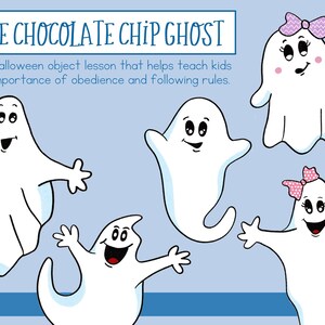 The Five Little Ghosts Popsicle Puppets, the Chocolate Chip Ghost ...