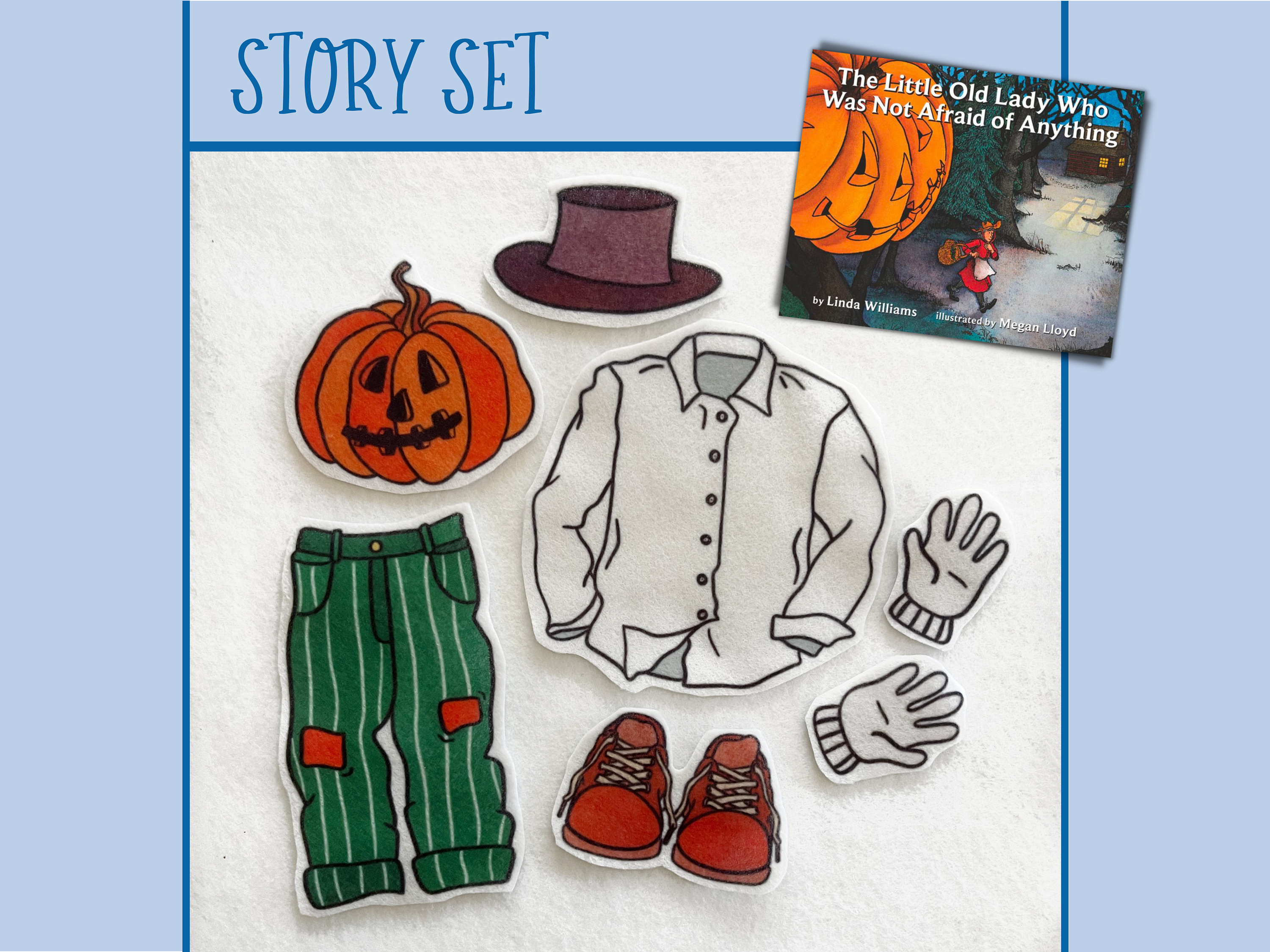 Halloween Felt Story, Halloween Preschool Activity, the Little Old Lady ...