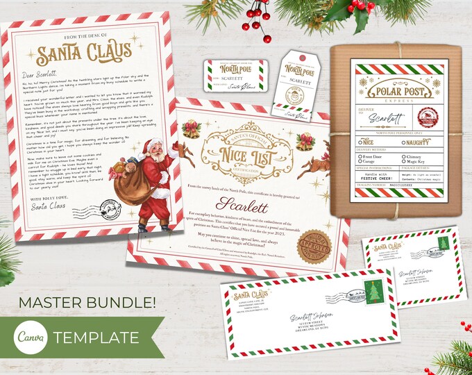 Editable Letters From Santa, Editable Santa Letters, Letter From Santa ...