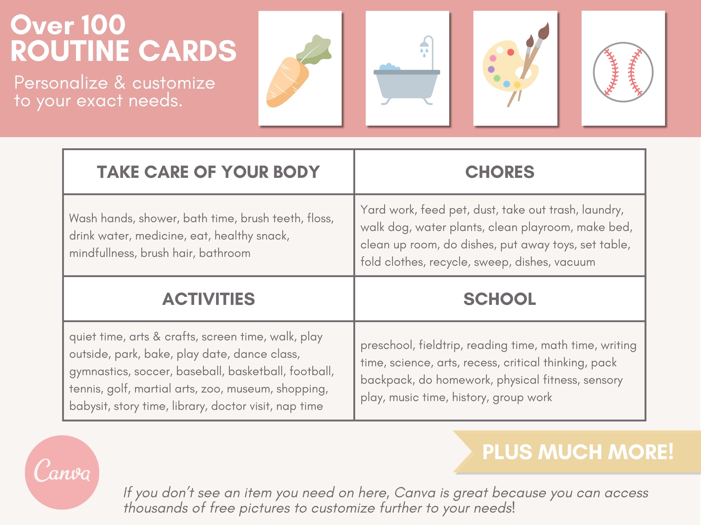 Routine Flip Chart, Visual Schedule, Bedtime Routine Chart ...