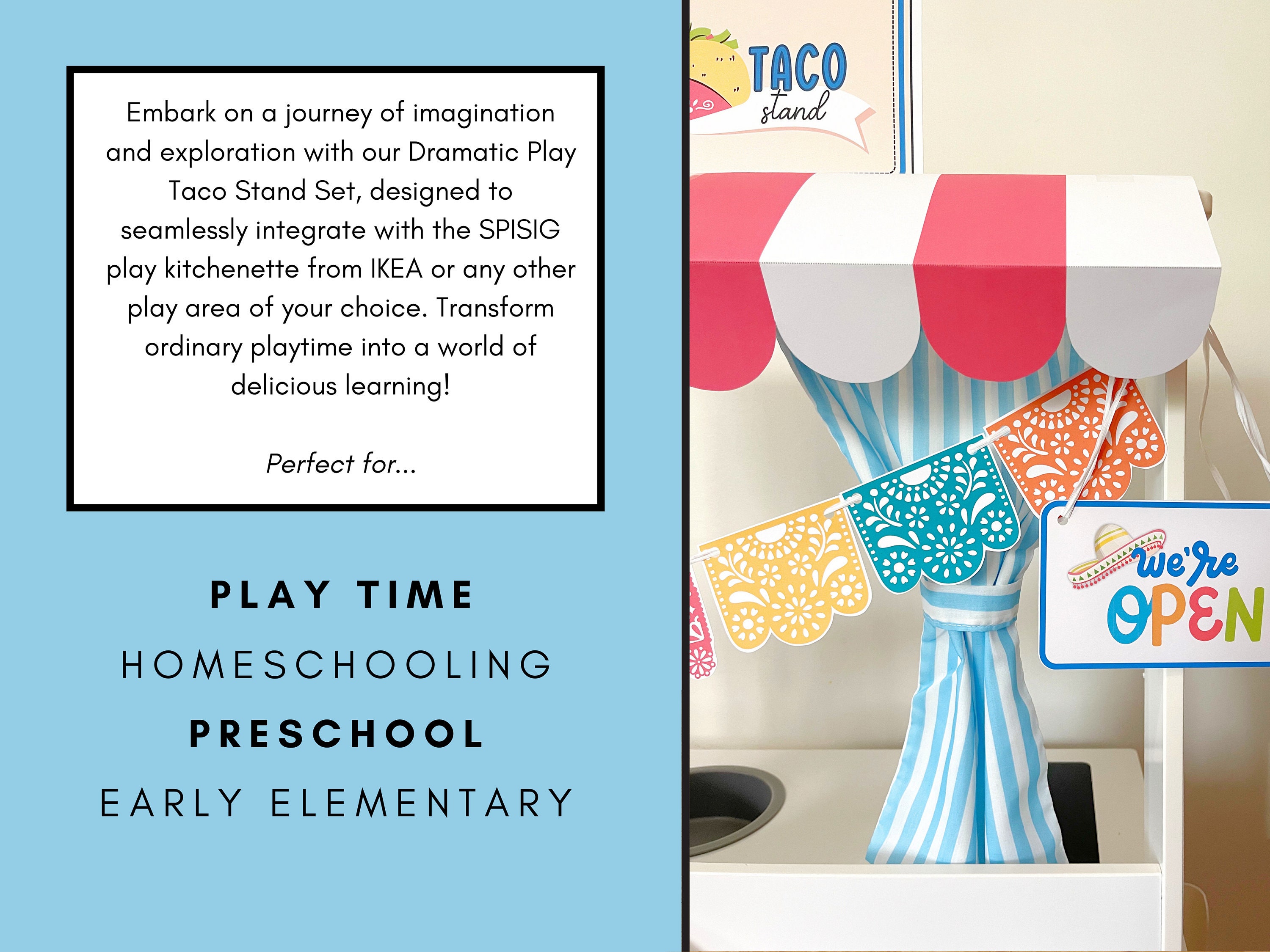Cinco De Mayo, Dramatic Play Printables, Taco Stand Dramatic Play ...