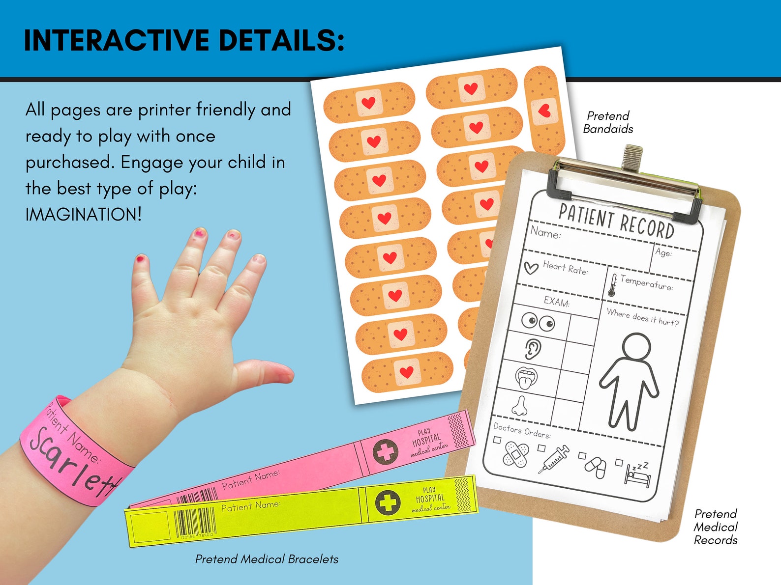 Dramatic Play Printables, Doctor Dramatic Play Set, Instant Download ...