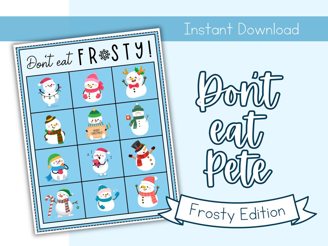 Don't Eat Pete, Kid Christmas Activity, Elementary Christmas Party ...