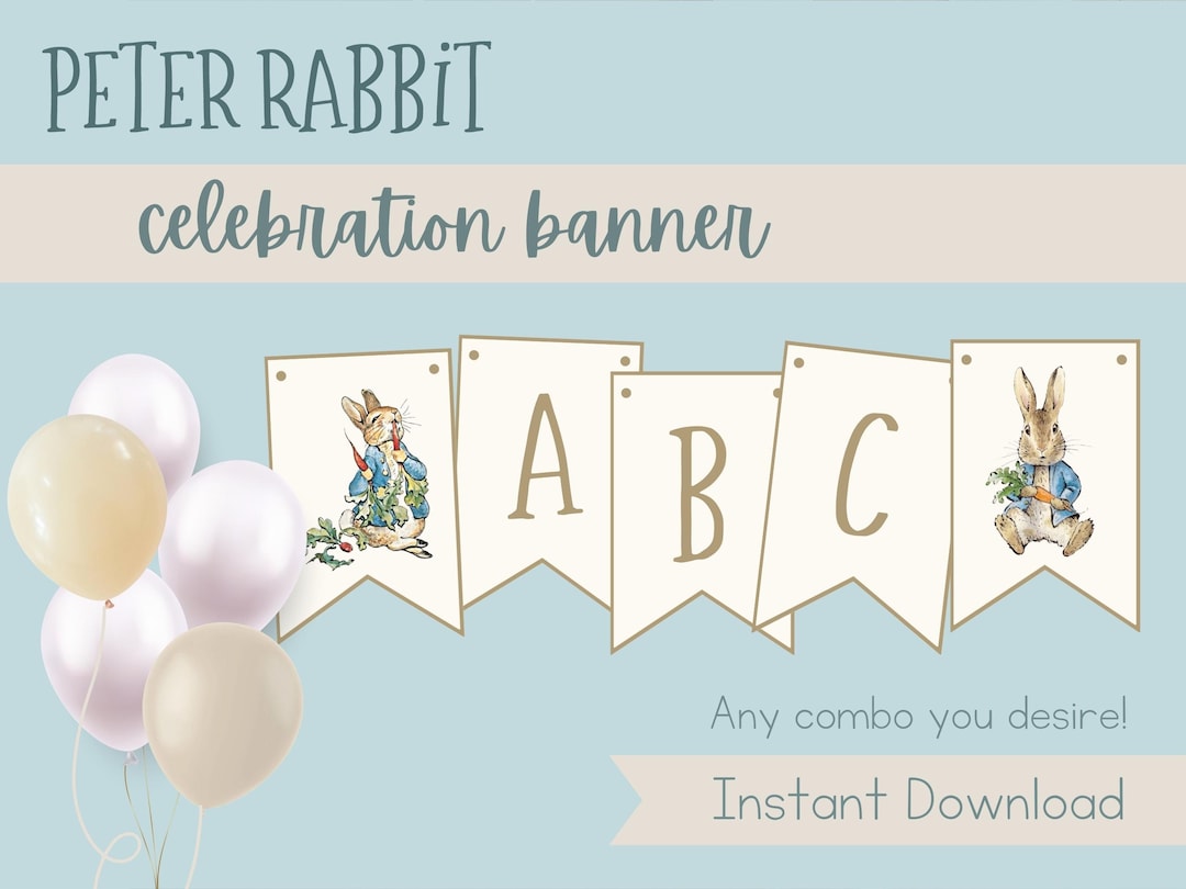Peter Rabbit Birthday Party, Peter Rabbit Baby Shower, Peter Rabbit ...