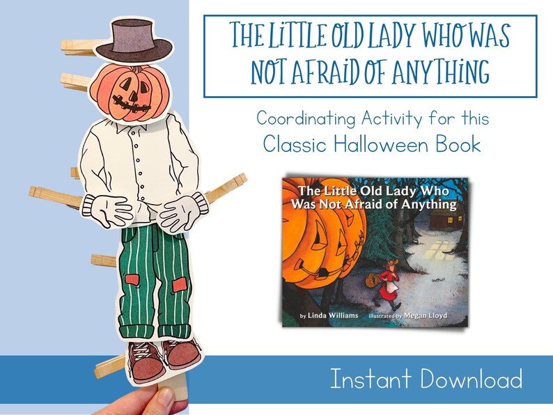 The Little Old Lady That Wasn't Afraid of Anything Activity Download ...