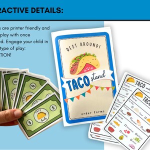 Cinco De Mayo, Dramatic Play Printables, Taco Stand Dramatic Play ...