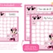 Editable Reward Chart, Editable Potty Chart, Printable Minnie Mouse ...