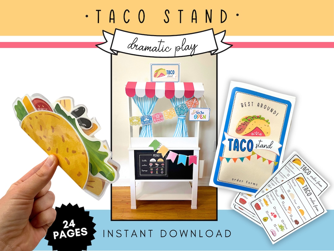 Cinco De Mayo, Dramatic Play Printables, Taco Stand Dramatic Play ...