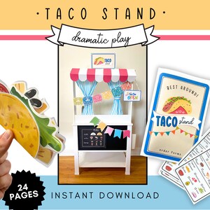 Cinco De Mayo, Dramatic Play Printables, Taco Stand Dramatic Play ...