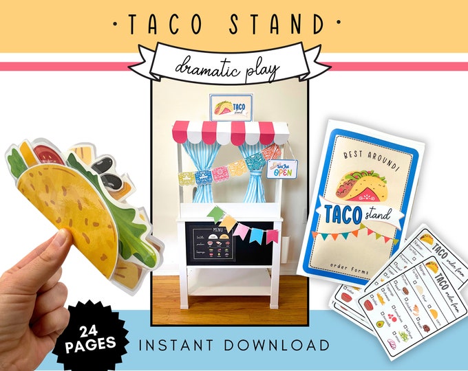 Cinco De Mayo, Dramatic Play Printables, Taco Stand Dramatic Play ...