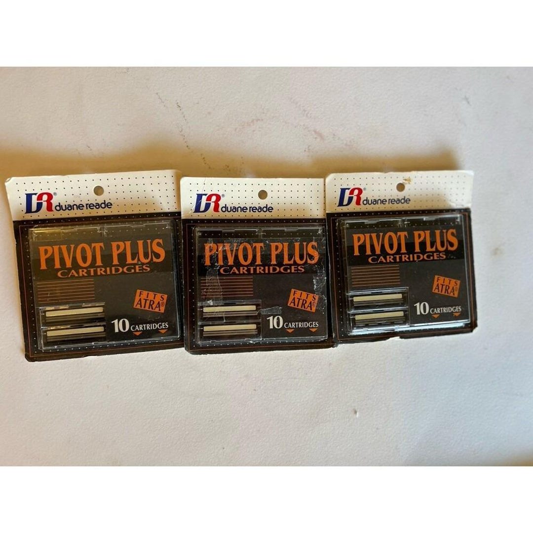 NOS Vintage Duane Reade Pivot Plus Razor Cartridges Set of 30 - Etsy