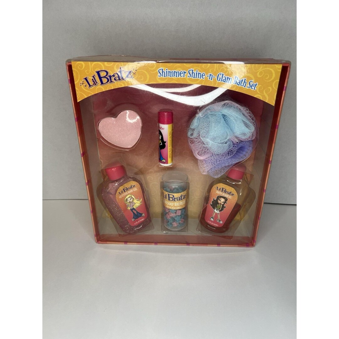 NOS Vintage Rare Lil Bratz Shimmer Shine N Glam Bath Set - Etsy