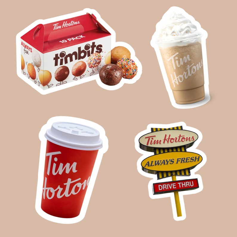 Timmies Sticker Pack Laptop Decals Notebook Stickers Canadian Stickers ...