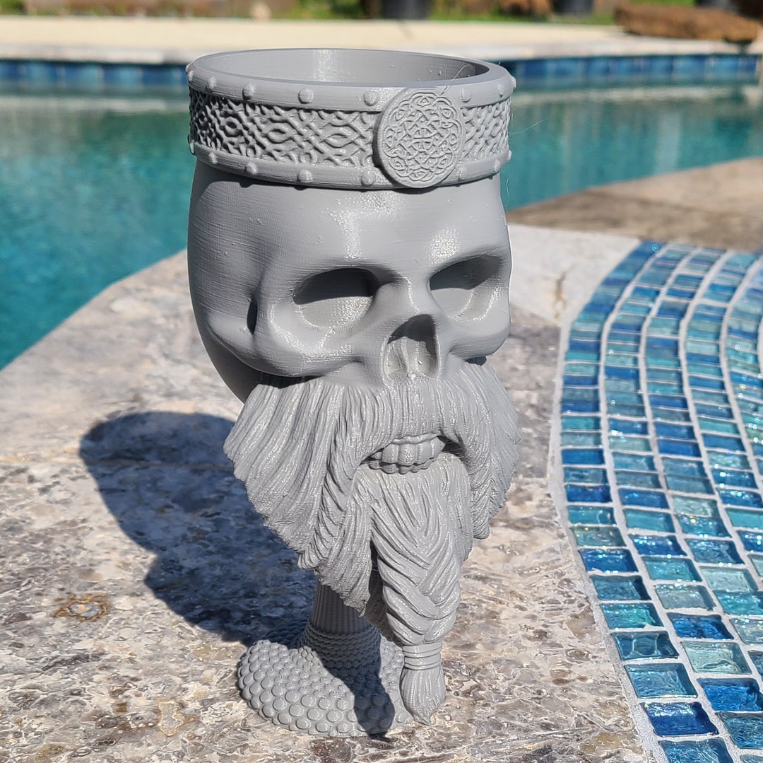 Celtic King Chalice | Skeleton Skull Goblet | Various Colors | 3D ...