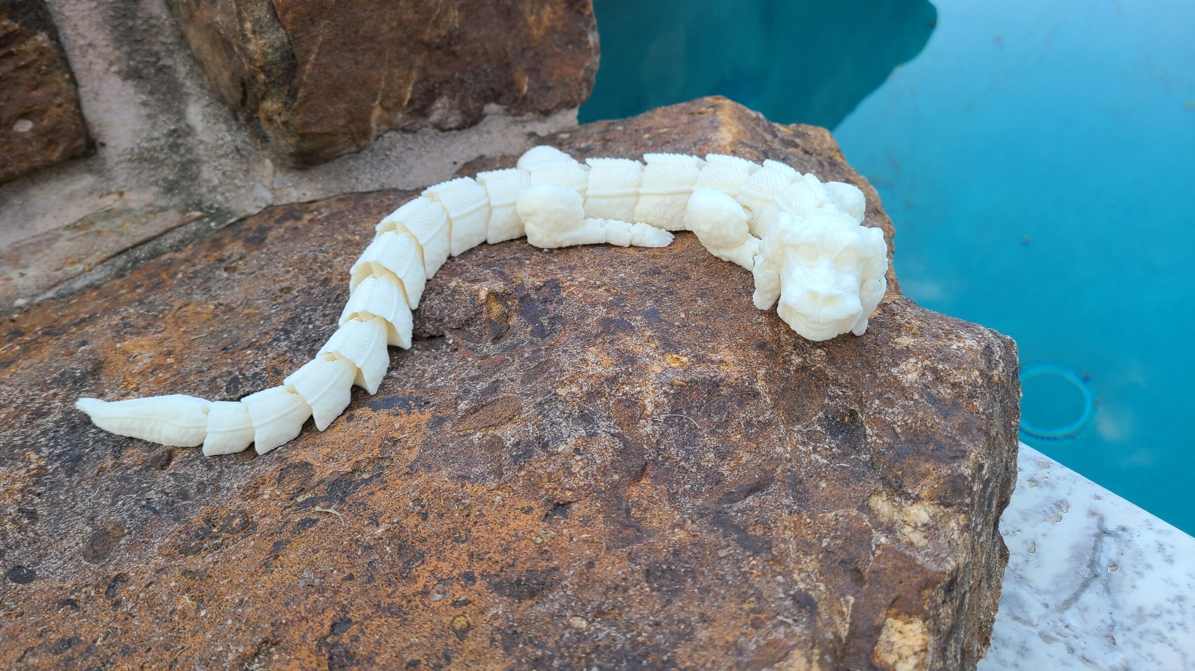 Articulated Falkor Luck Dragon | Flexible Sensory | 3D Print - Etsy