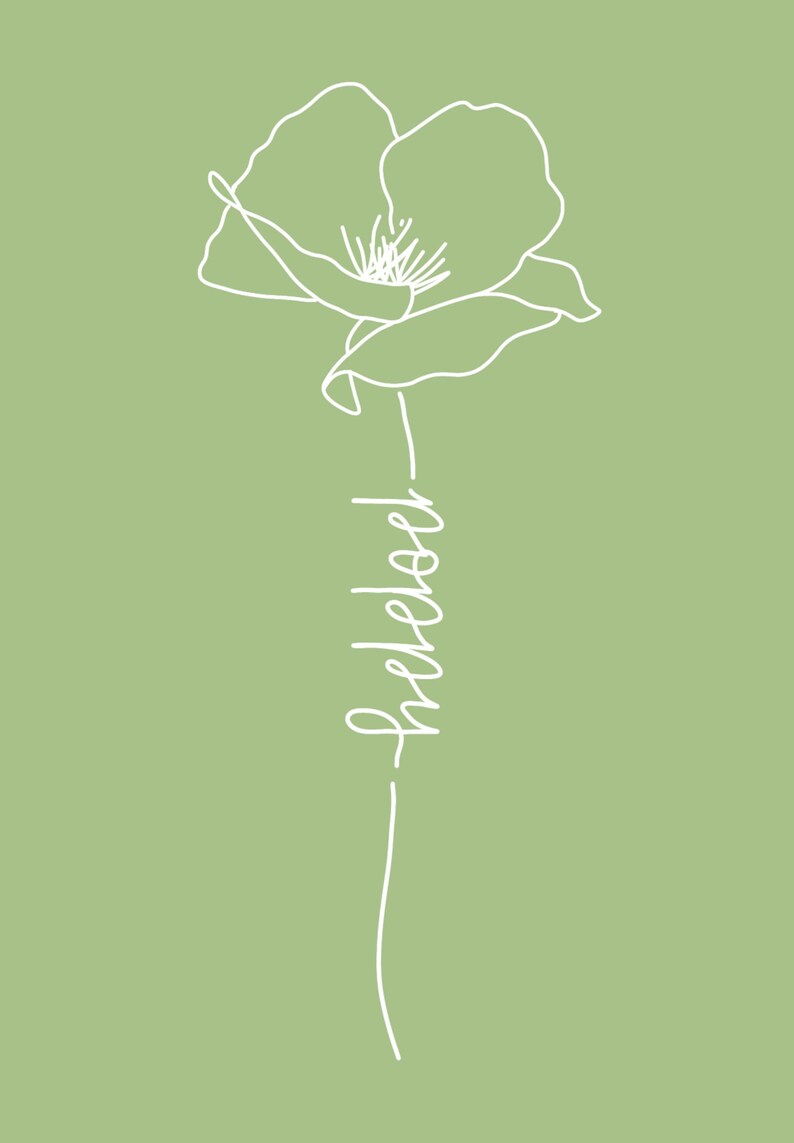 August poppy Digital Print - Etsy