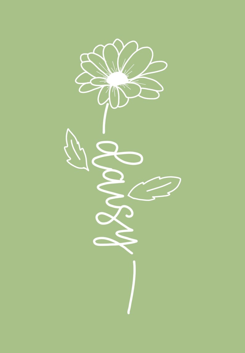 April daisy Digital Print - Etsy