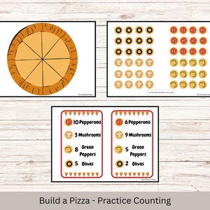 Build a Pizza Preschool Printable Game Homeschool Activity Learn ...