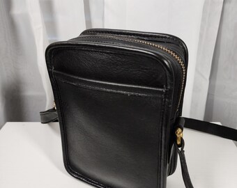 Vintage Coach Camera Bag Retro 1990s Genuine Leather Black 9817 ...