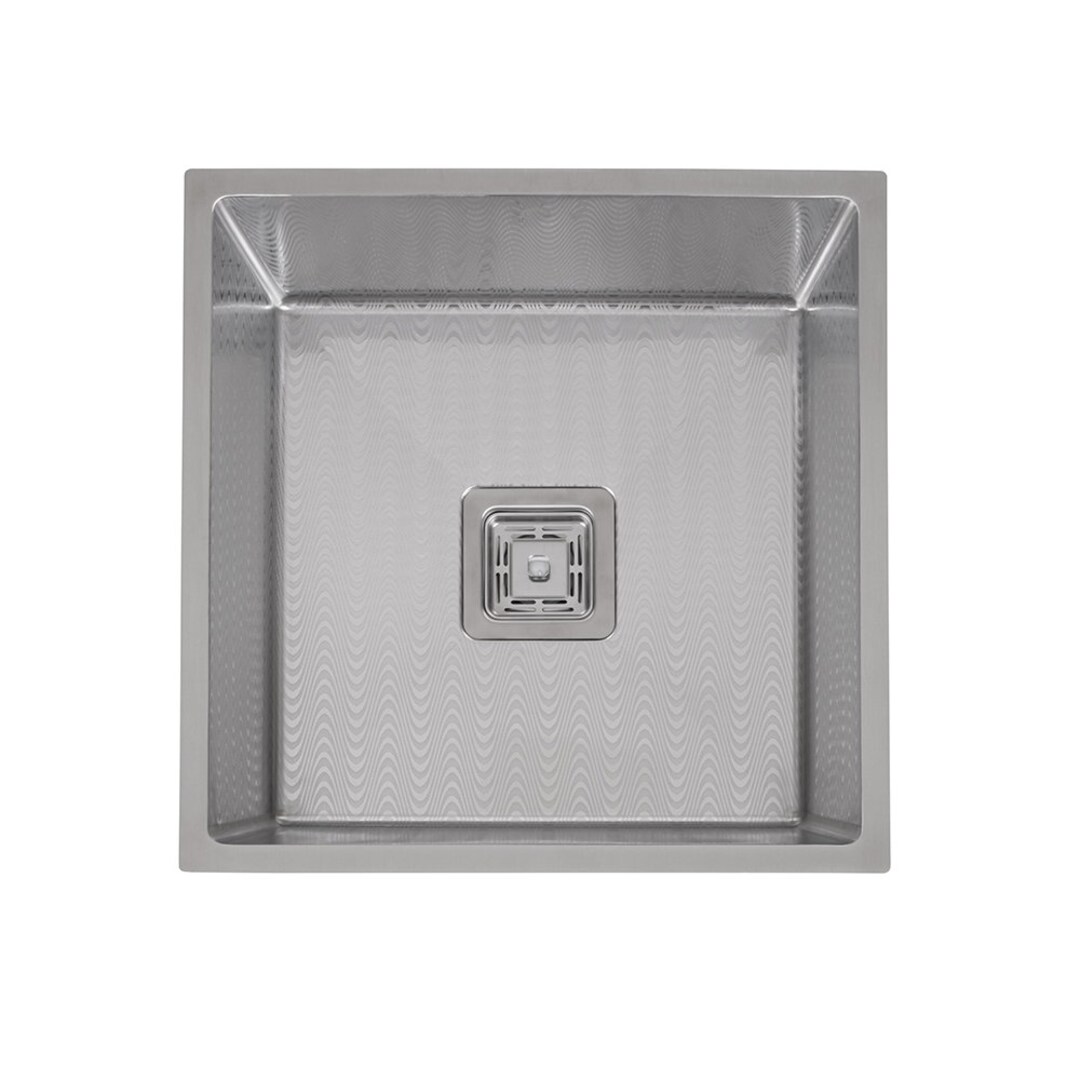 18″ X 18″ X 8″ Stainless Steel Wave Pattern Undermount Single Bowl 16 ...