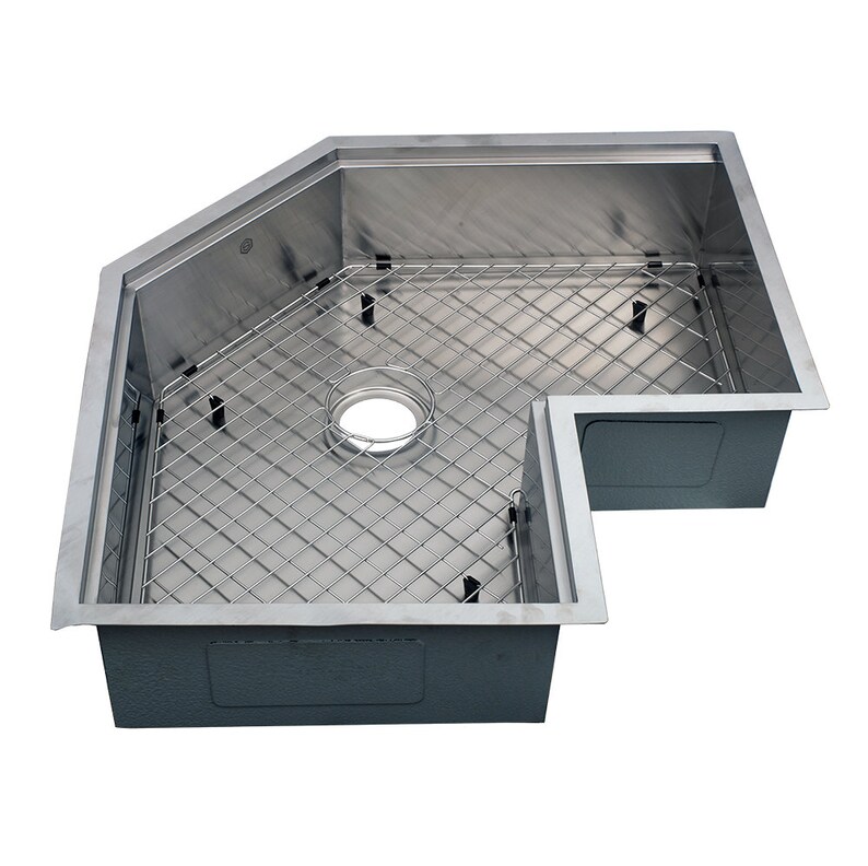 Stainless Steel Butterfly Workstation Corner Kitchen Sink Single Bowl ...