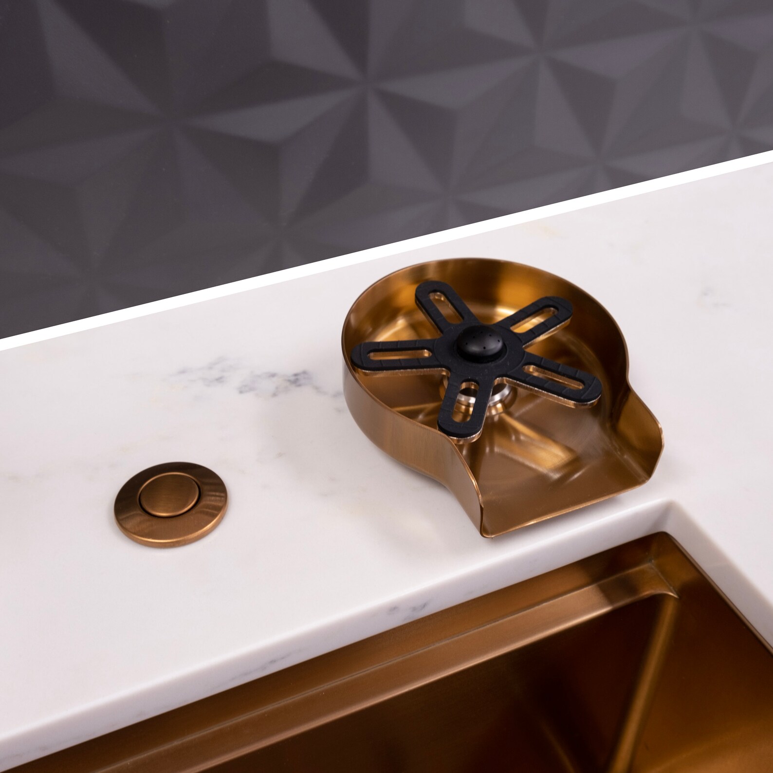 Stainless Steel Brushed Copper Glass Rinser ETSY-CR100-COP - Etsy