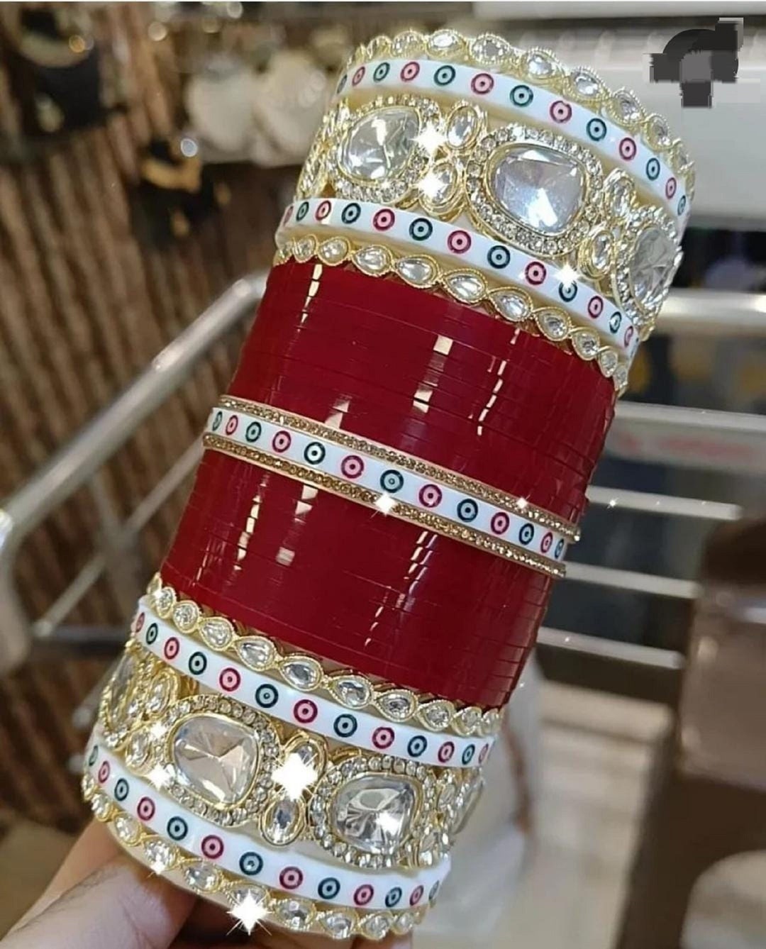 Indian Wedding Chura Bridal Chura AD CZ Bangles Indian - Etsy