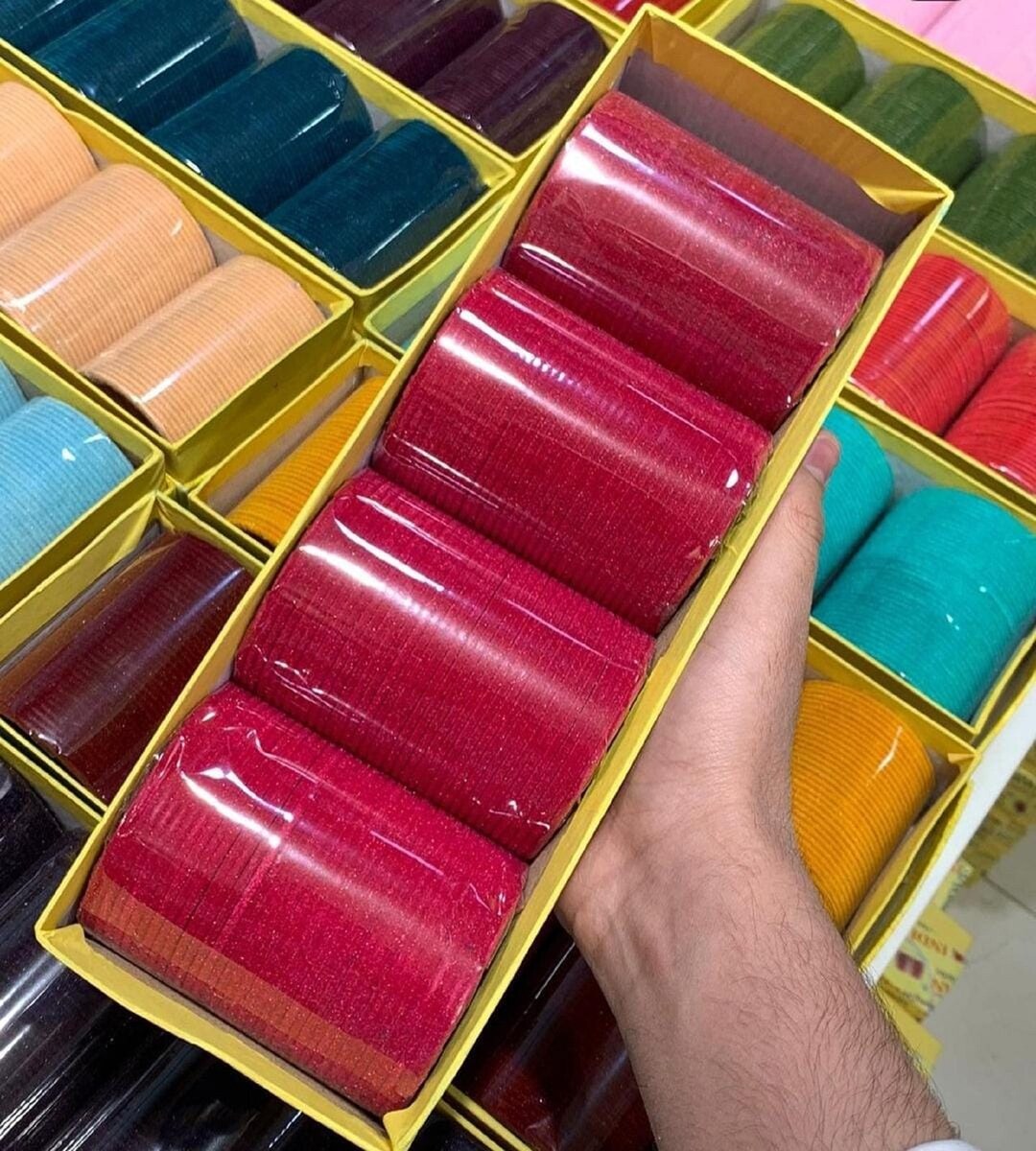 Buy Velvet Bangle Set Churiya Indian Traditional Jewelry Velvet Bangles ...