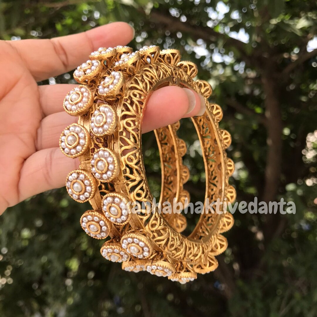 Rajwadi Kada/ Pachali Bangles/ Meenakari Kundan Openable Kada/indian ...