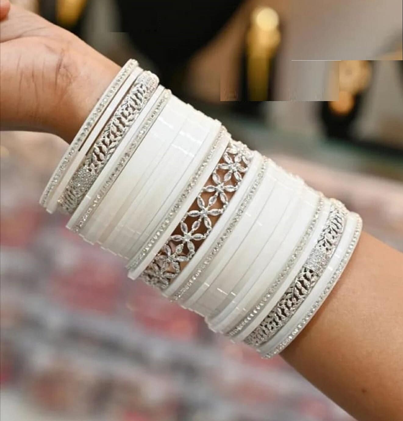 Indian Wedding Punjabi Chooda/indian Cubic Zircon Chura Bangle ...