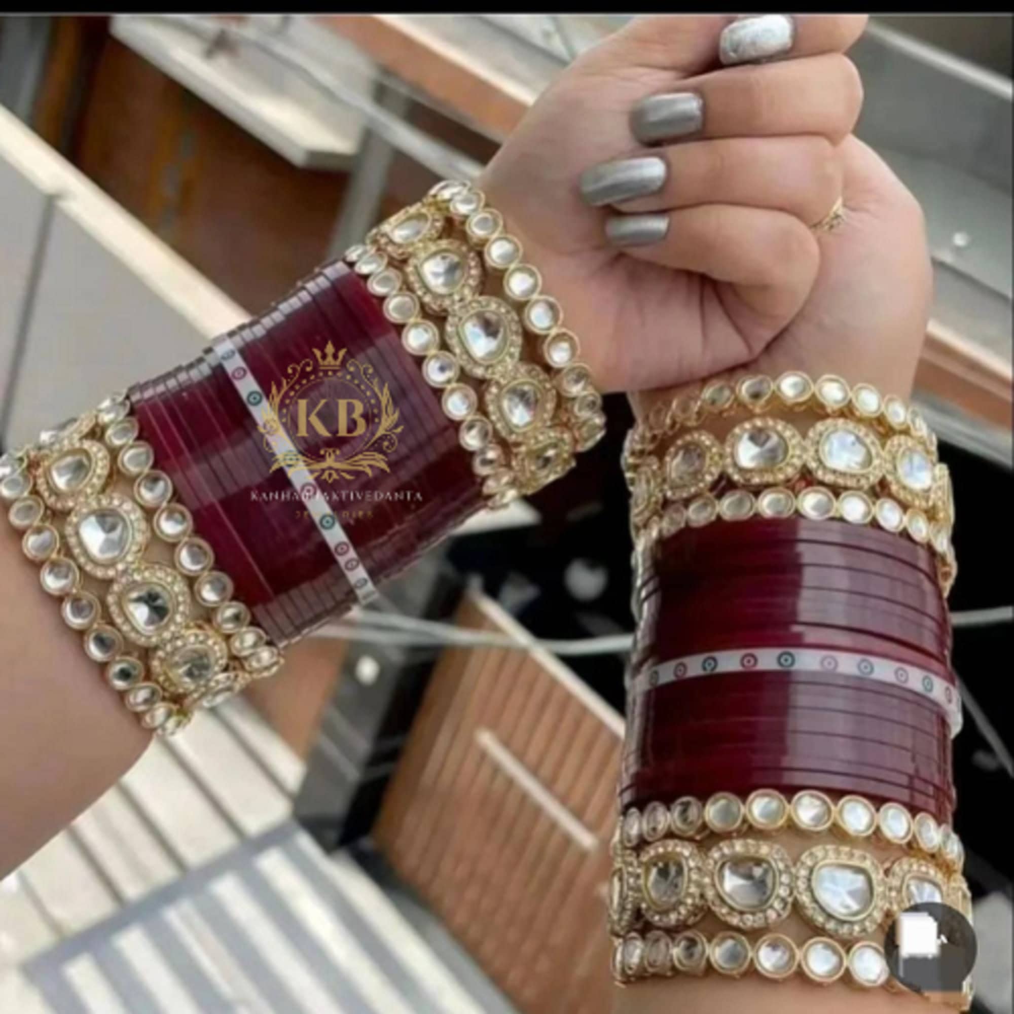 Indian Traditional Bridal Chuda Set for Wedding Cubic Zirconia - Etsy