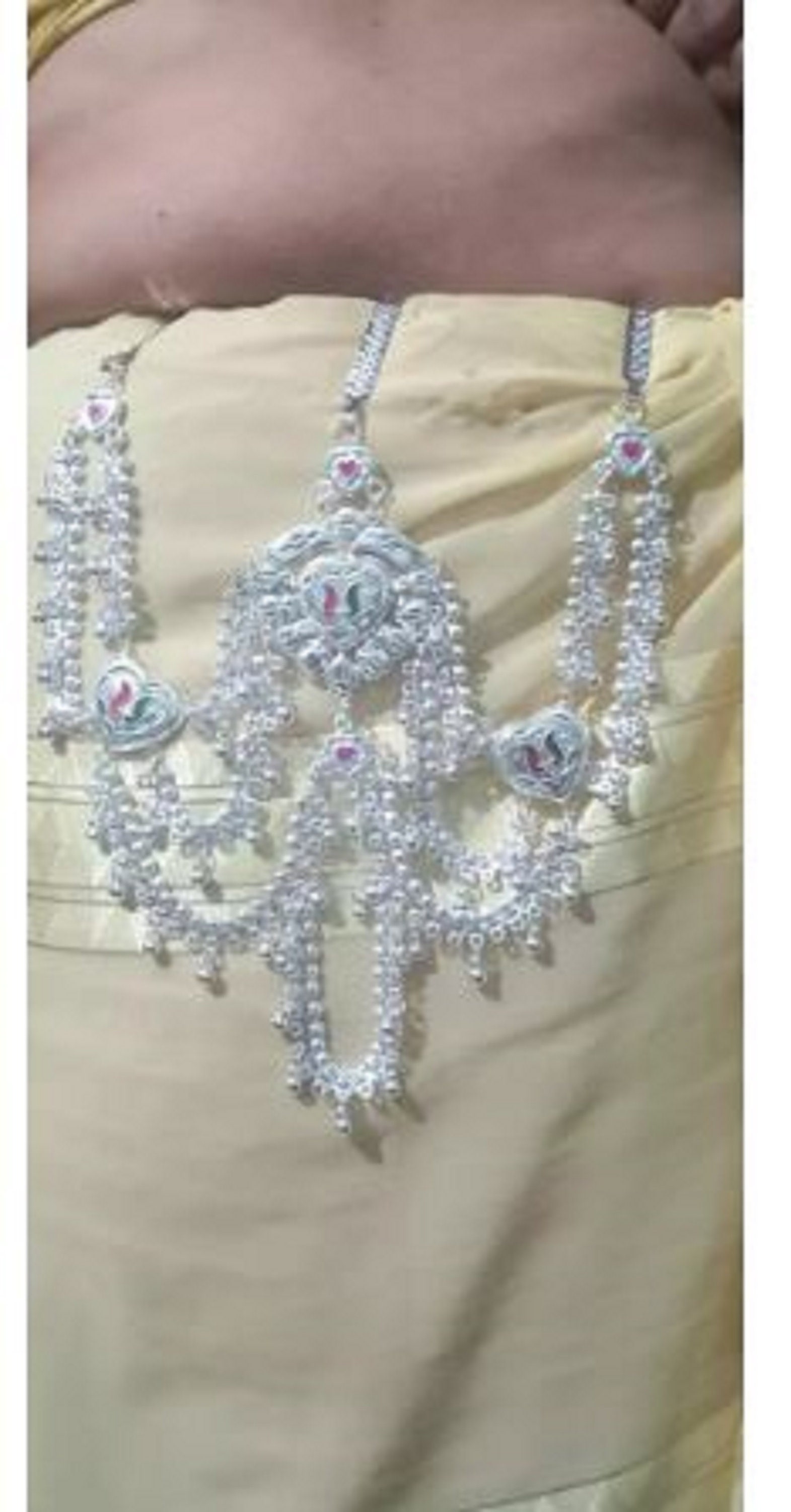 Saree Challa Kamarbandh, Kamarpatta Belly Hips Chain Waist Belt Indian ...