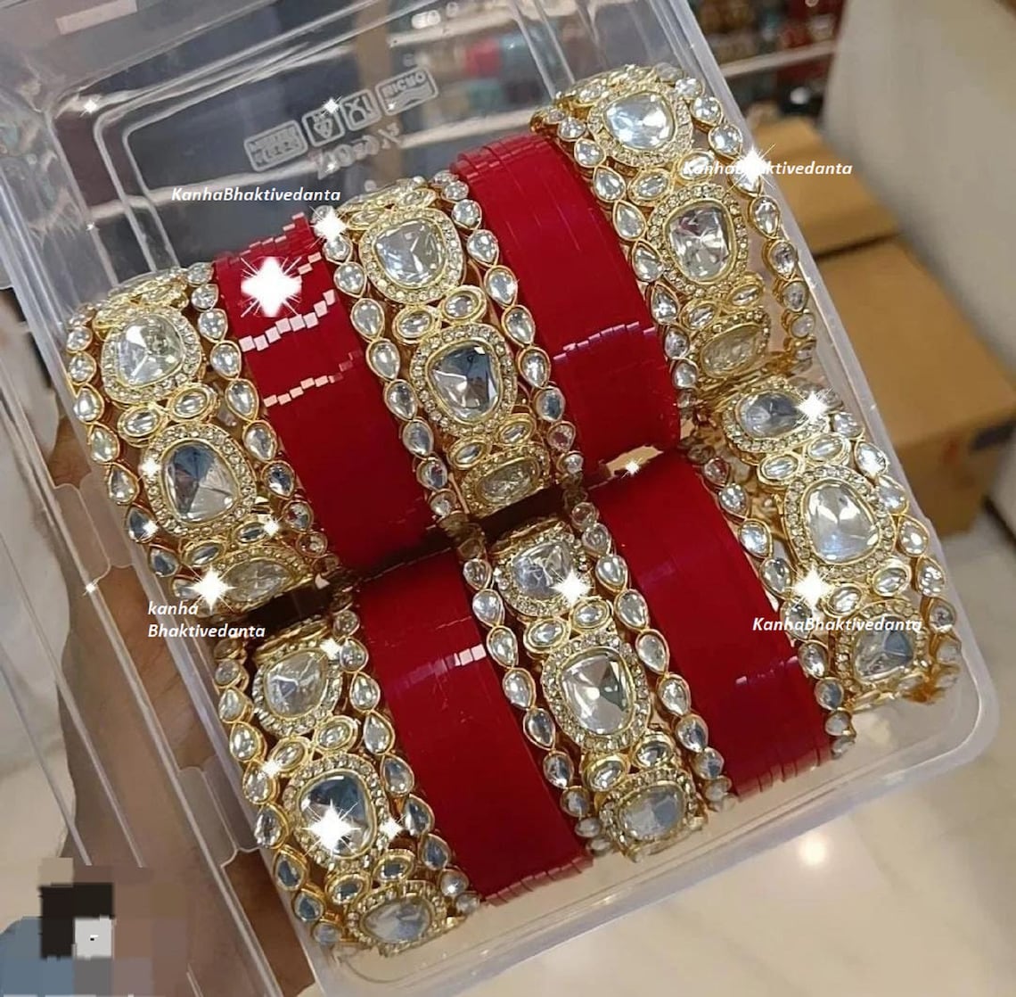 Indian Traditional Bridal Chuda Set for Wedding Maroon Chura - Etsy