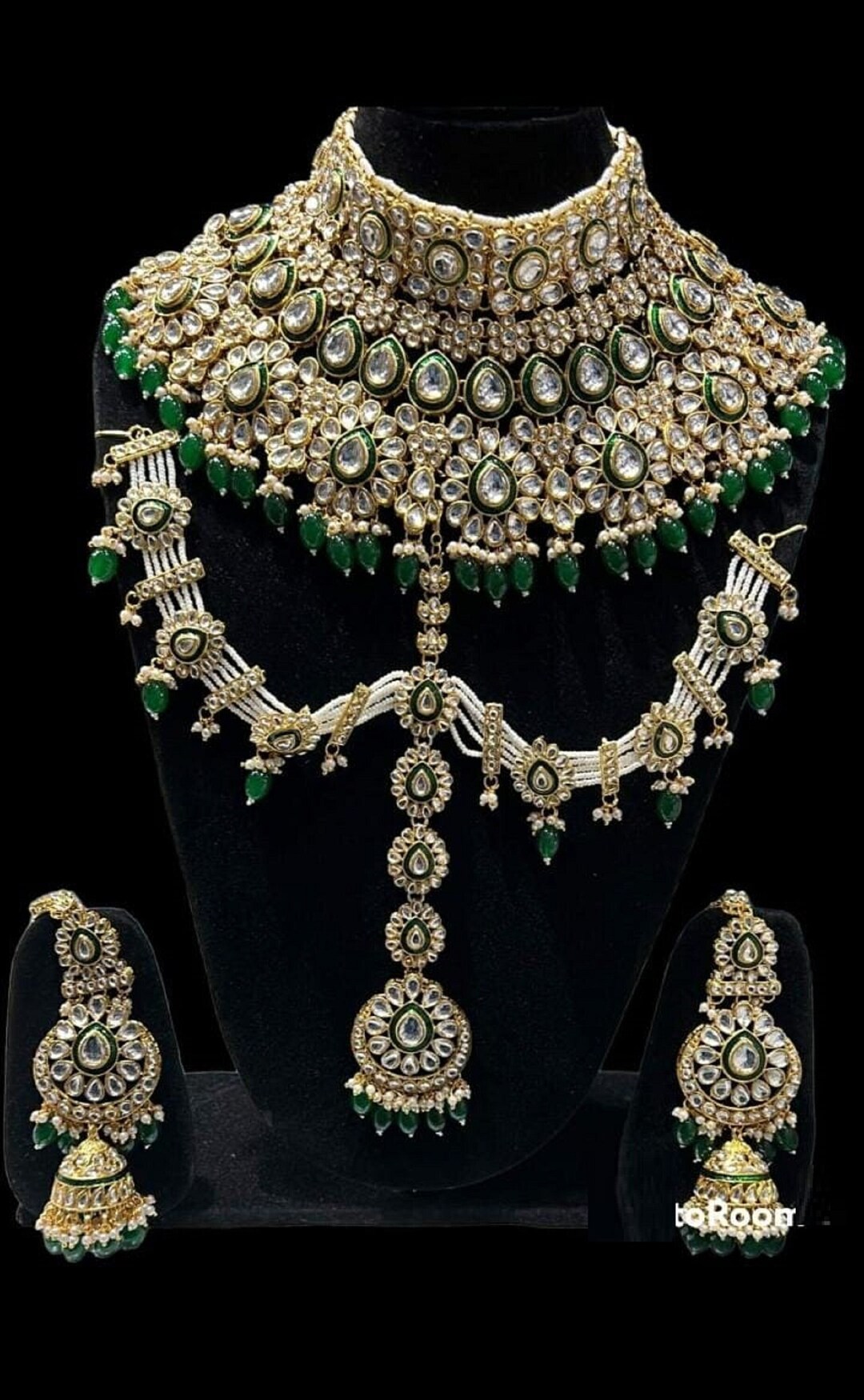 Sabyasachi Inspired Indian Jewellery Bollywood Wedding Bridal Kundan ...